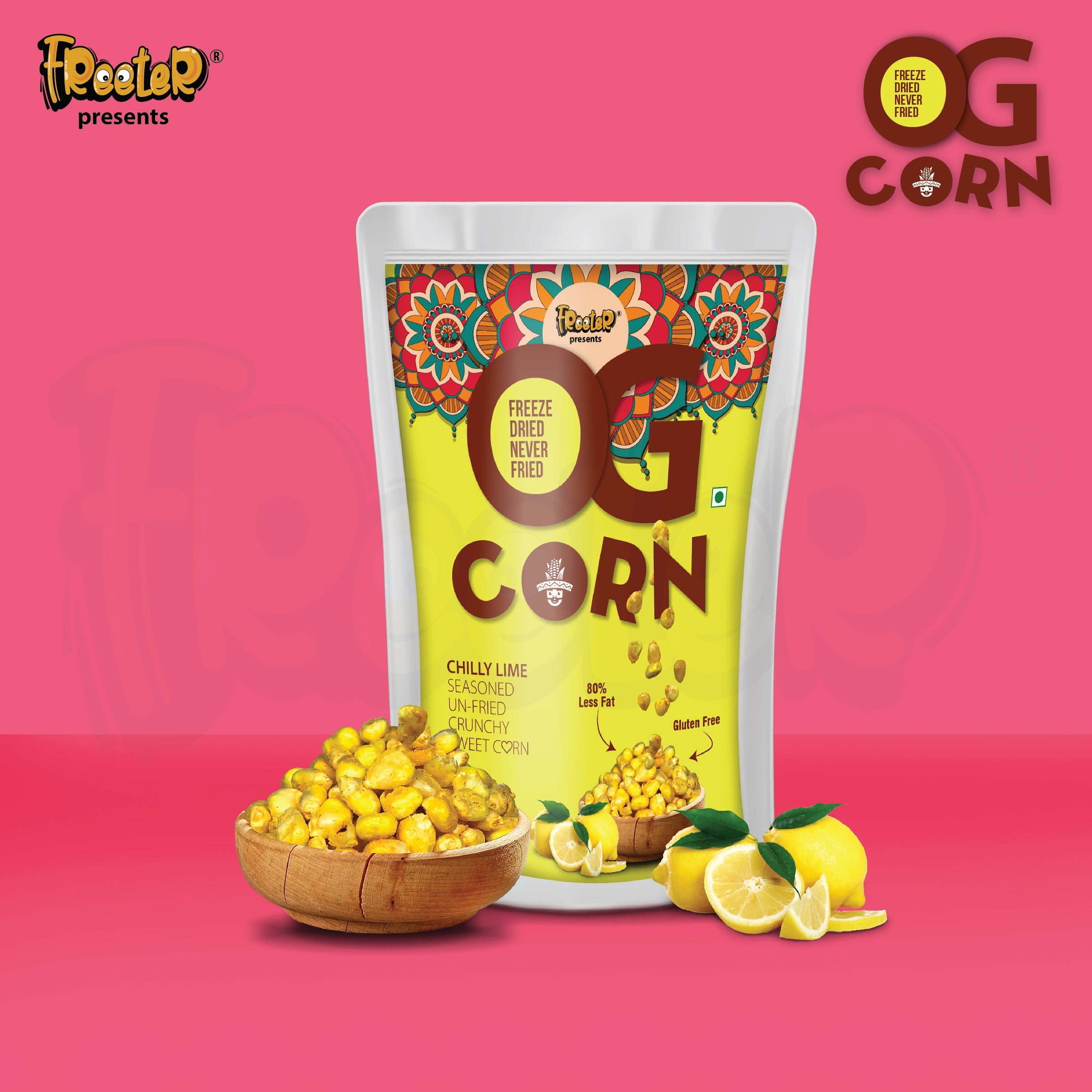 Zesty Chilly Lime OG Corn 120g (40g*3) - Pack of 3 – freetershop
