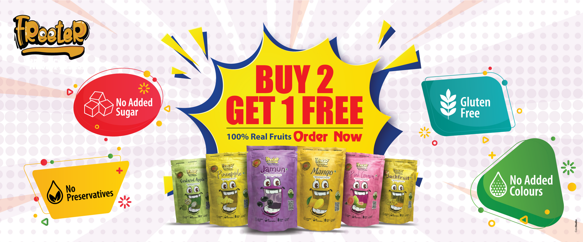 Freeter Forever Fruits. 100% Natural Freeze-Dried Fruits – freetershop