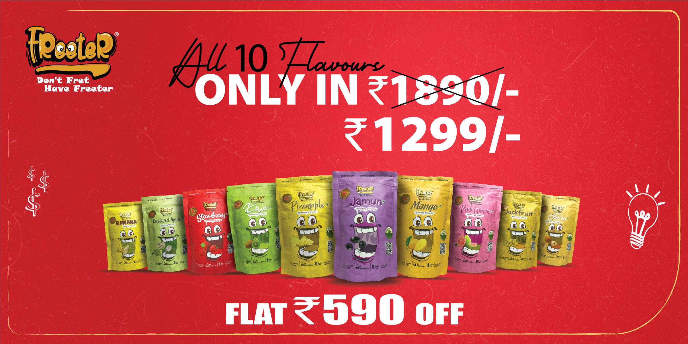 Freeter Forever Fruits. 100% Natural Freeze-Dried Fruits – freetershop